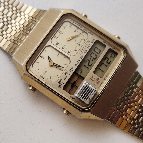 VINTAGE CITIZEN ANA DIGI TEMP 8980 WATCH MADE IN JAPAN | WatchCharts ...