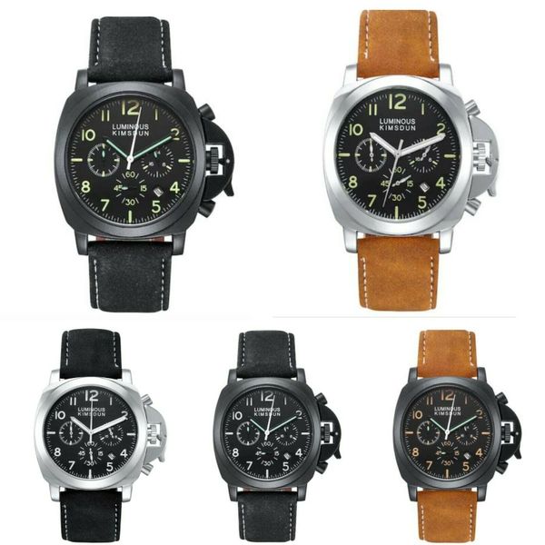 Mens Wrist Watch Analog Quartz Clock Panerai Homage date 3ATM ...