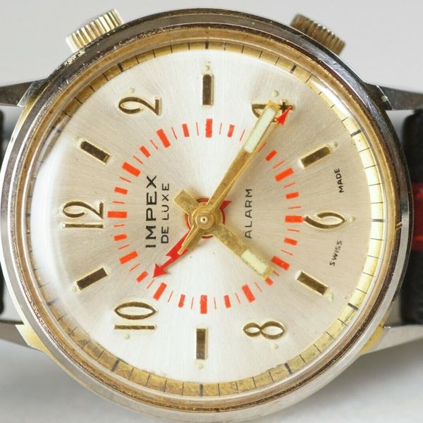 IMPEX DE LUXE Swiss Mechanical ALARM Watch, Ronda 1223 Swiss Alarm ...