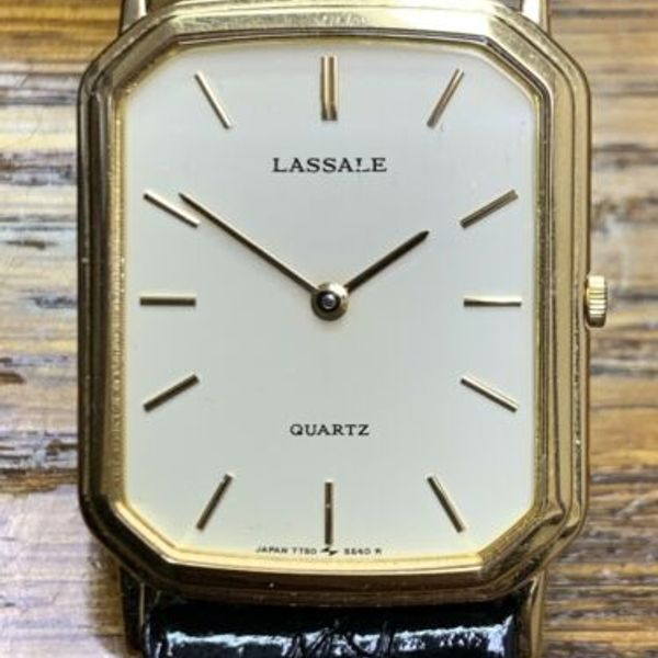 Men's Seiko Lassale Thin watch 7750-5449 New Battery Installed NICE! | WatchCharts Marketplace