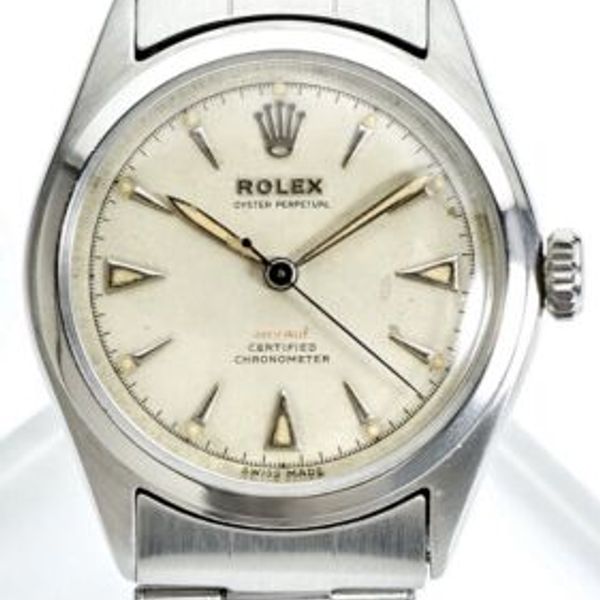 Rolex Oyster Perpetual Gents ‘Red Line’ Ref 6106 Bubbleback 1952 ...