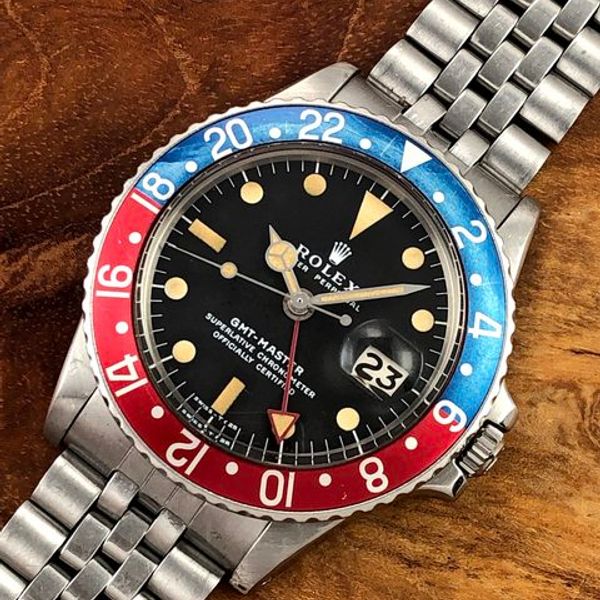 FS: 1971 Rolex GMT Master 1675 w/ MK2 Dial & All Red GMT Hand ...
