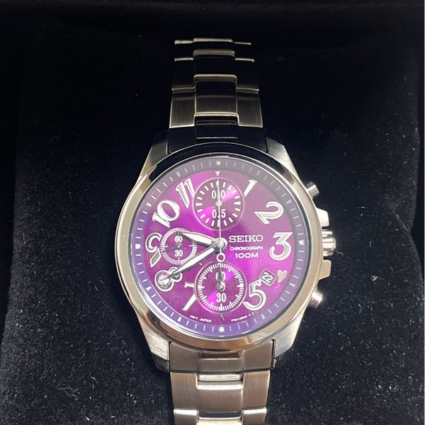 Seiko Cal 7T92 Women’s Watch Purple Face | WatchCharts Marketplace