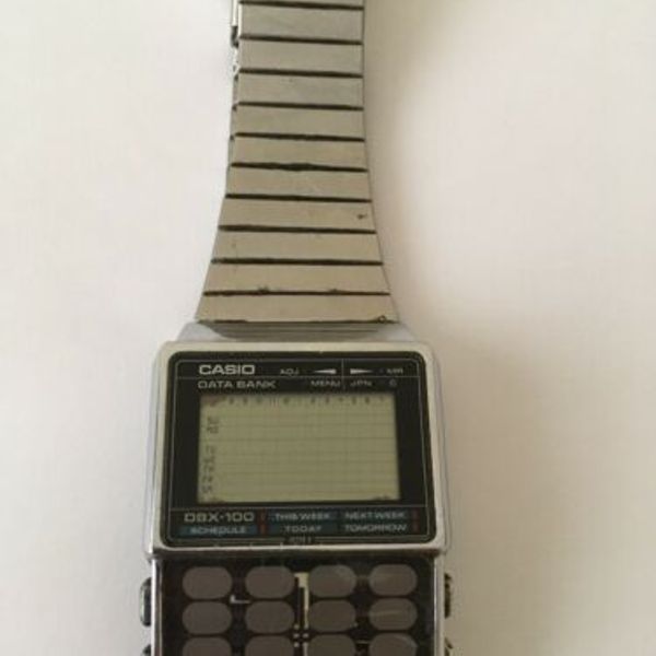 CASIO DBX-100 DATA BANK VINTAGE WATCH-UNTESTED | WatchCharts