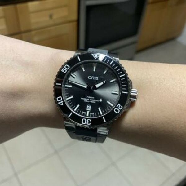 Oris Aquis Titanium Grey Automatic Men’s Watch 01 773 7730 7153-07 4 24 ...