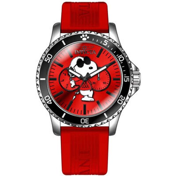 Invicta Character Collection Snoopy Quartz Red Dial Men's Watch 45389 ...