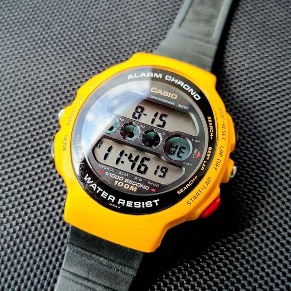 Vintage CASIO GPX-1000 yellow case Rare watch | WatchCharts Marketplace