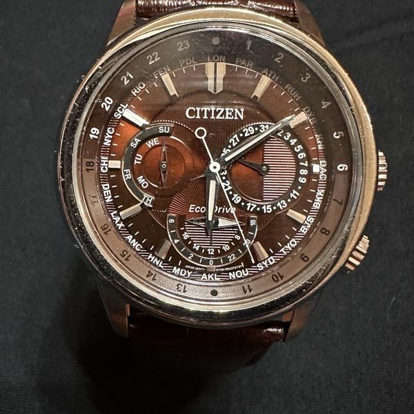 Citizen Men's Eco-Drive Calendrier Stainless Steel Watch | WatchCharts ...