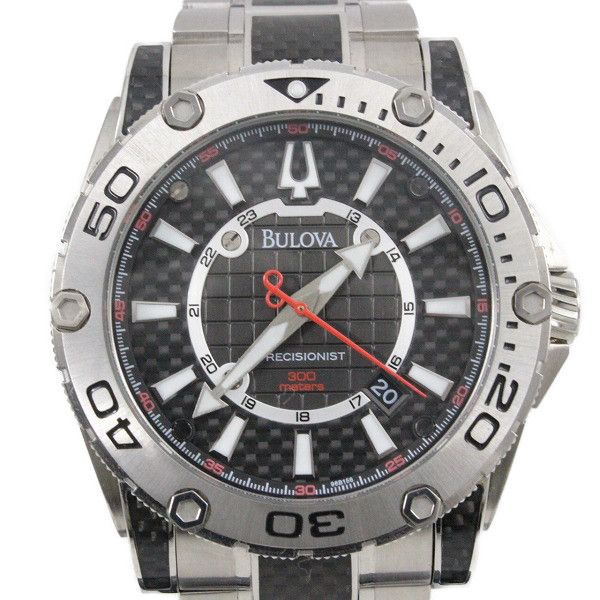 [Used] BULOVA Bulova Precisionist 300M Diver Quartz Men's Watch Black ...