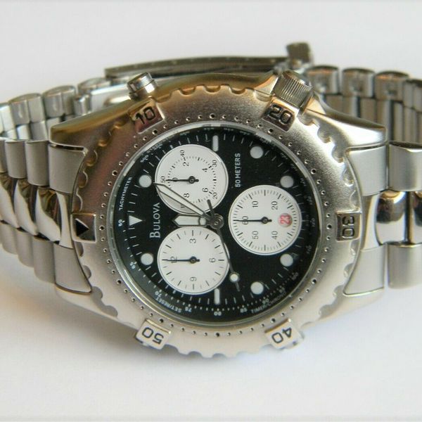 BULOVA Quartz Chronograph Model 91B19 Citizen caliber 3560 circa 1993 ...