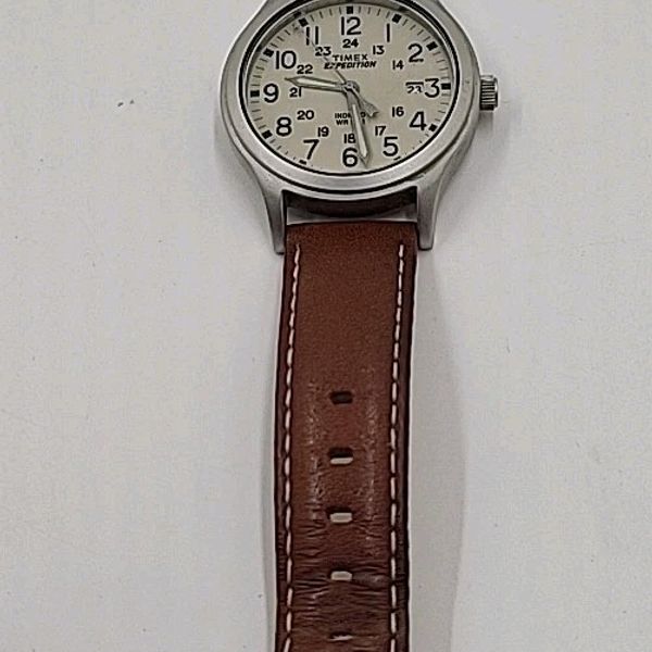 Timex Indigo WR50m Leather Band silver Works | WatchCharts Marketplace