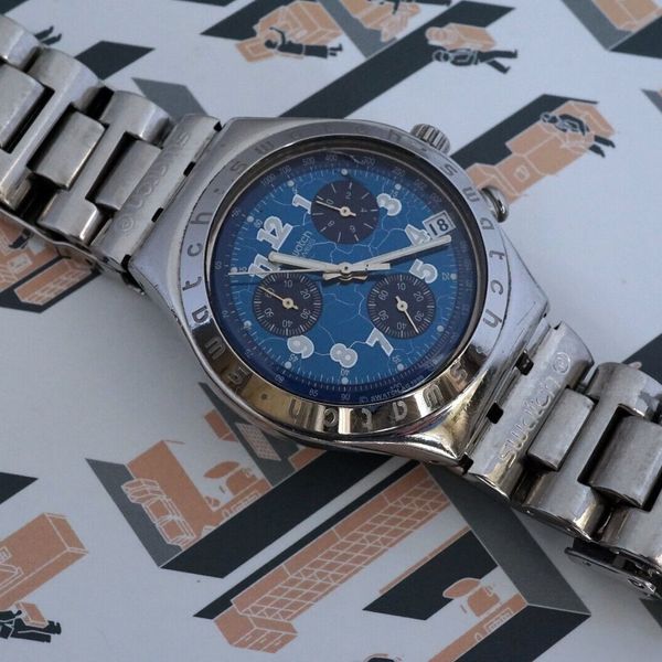 Swatch watch YCS401 Secret Agent.Irony Chrono.1997 | WatchCharts ...