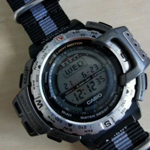 Casio Pro Trek Triple Sensor PRT 40IJ limited edition J. H. FABRE. Full ...
