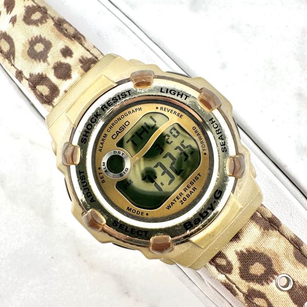 Casio Rare BABY-G BG-3000V Watch Leopard x Gold Limited Edition - New ...