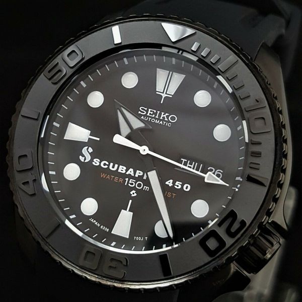 Seiko Custom SKX007 Dive Watch SII Hacking Movement PVD Coating ...