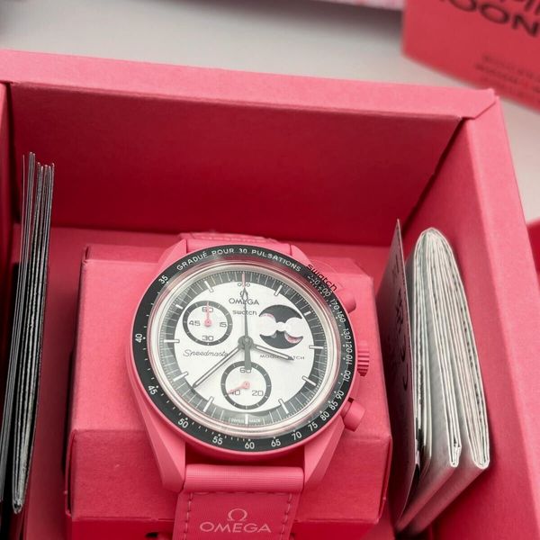 OROLOGIO OMEGA x SWATCH MOONSWATCH MISSION TO THE PINK MOONPHASE ...