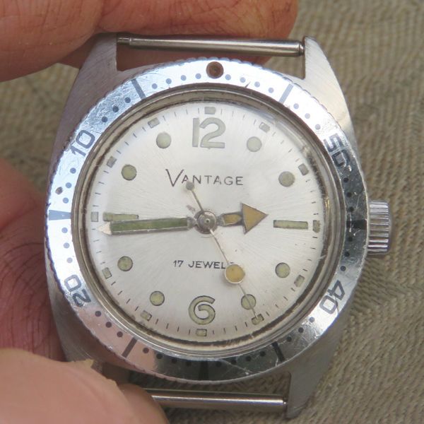 1960'S HAMILTON VANTAGE DIVER 600FT STAINLESS STEEL 17J MANUAL ST92 ...