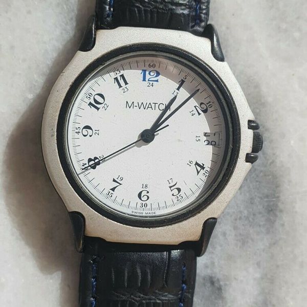 Unisex M-Watch by Mondaine M7606.722 Swiss Made Date 36mm Watch ...