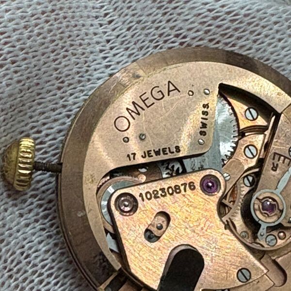 WWII 1944 Mens Automatic Omega Bumper Watch Movement WORKING!! Read ...