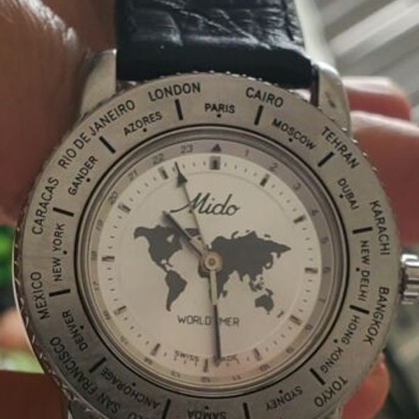 Vintage Mido Worldtimer 5200 USED | WatchCharts Marketplace