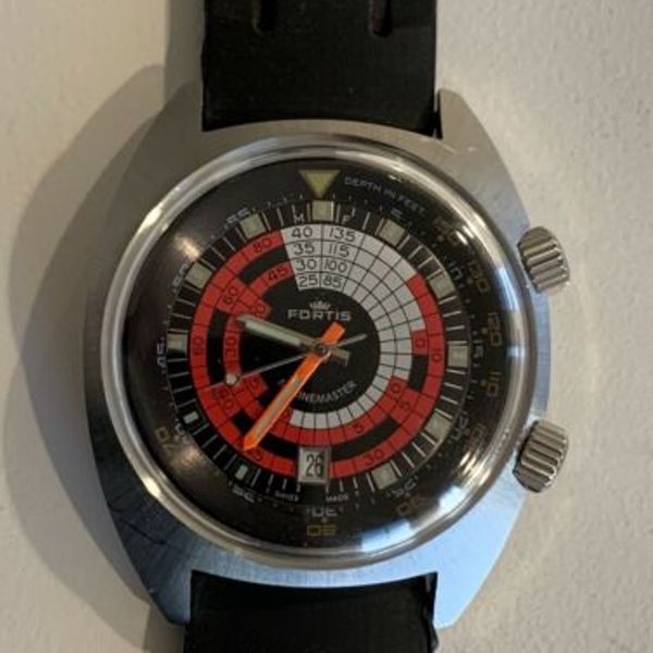 Rare Vintage Fortis Marinemaster Decompression Divers Watch ...