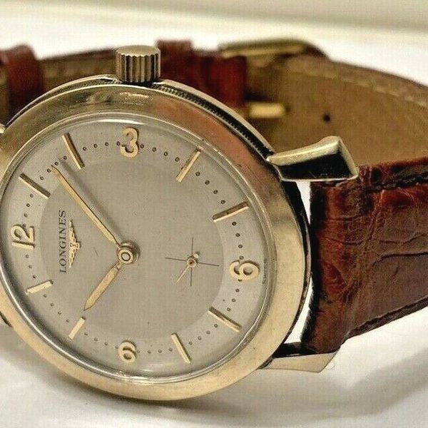Vintage 1950's Longines 10k Gold Filled 17 Jewel (23Z) Swiss Wristwatch ...