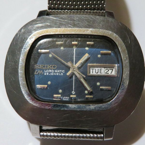 VINTAGE 1970's SEIKO Lord Matic MENS WRISTWATCH 25J Automatic 5606-5010 ...