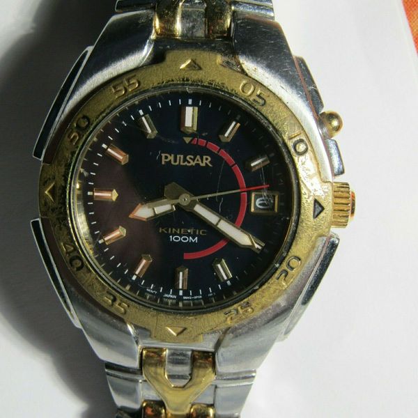 Men's Pulsar Kinetic watch 5M42-0L30 for parts/repair #38 | WatchCharts