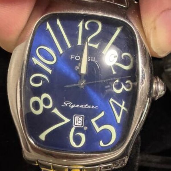 Rare Fossil Tank Watch | WatchCharts Marketplace