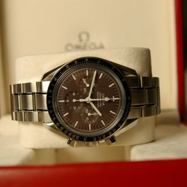 FS: Omega Speedmaster Chocolate Dial, Sapphire Sandwich w upgraded ...