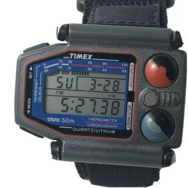 Cool Vintage 1988 Timex Skiathlom Watch excellent condition New Battery ...