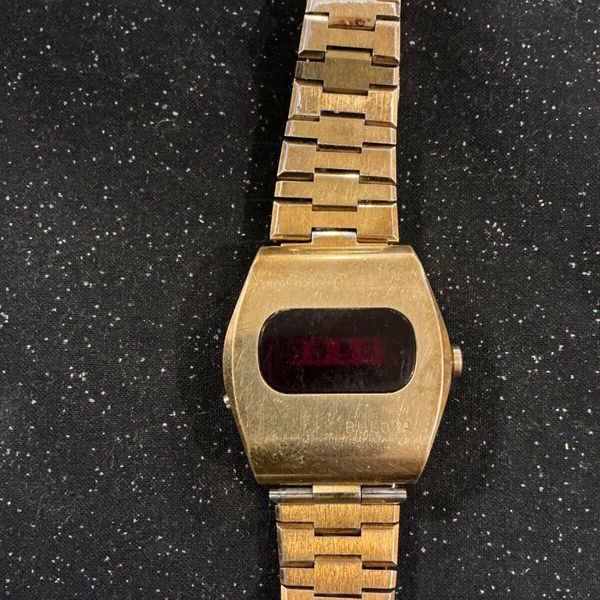 Bulova LCD N5 I395628 Menâ s Watch, approx 1976, New Batteries ...