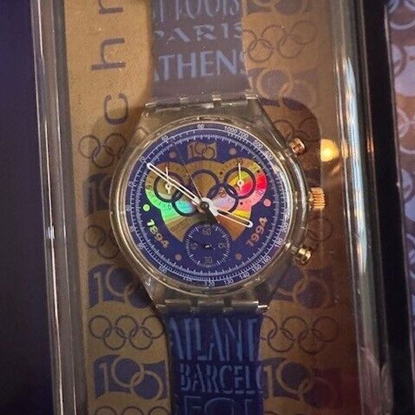 One Hundred Years of the Olympic Movement Swatch Watch. Ref: SCZ101 ...