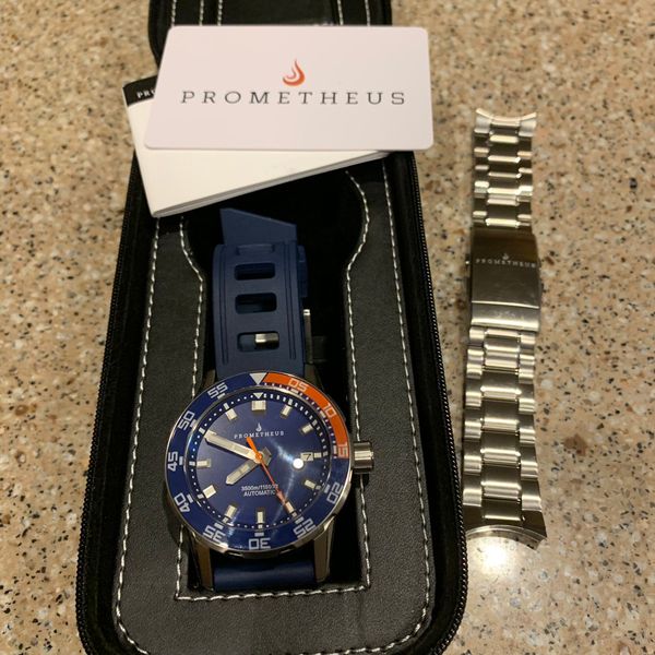Prometheus Poseidon 3500 Meter Diver Blue/Orange | WatchCharts Marketplace