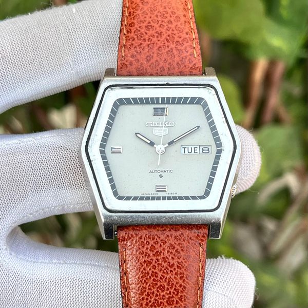 Vintage Seiko 5 Automatic "Hexagonal Shape" Original Japan Men's Watch ...