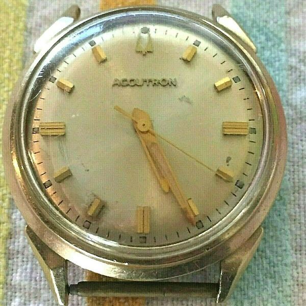 1960s Bulova Accutron 214 Tuning Fork 10k Gold Filled Mens Watch F63842 ...