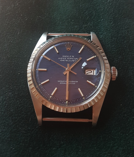 FS: Rolex Datejust 1603 Textured Blue Dial | WatchCharts Marketplace