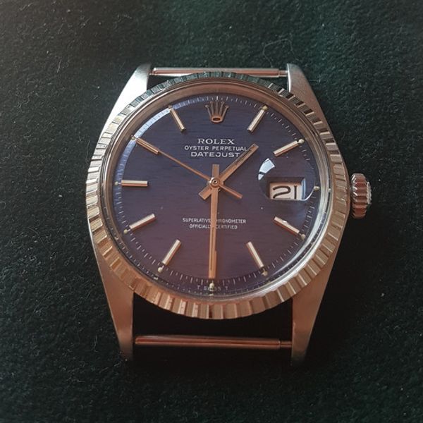 FS: Rolex Datejust 1603 Textured Blue Dial | WatchCharts Marketplace