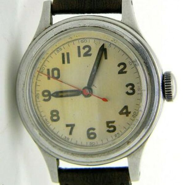 WWII Era Longines Unmarked Military USN Buships Cal. 10L Men's Wrist ...