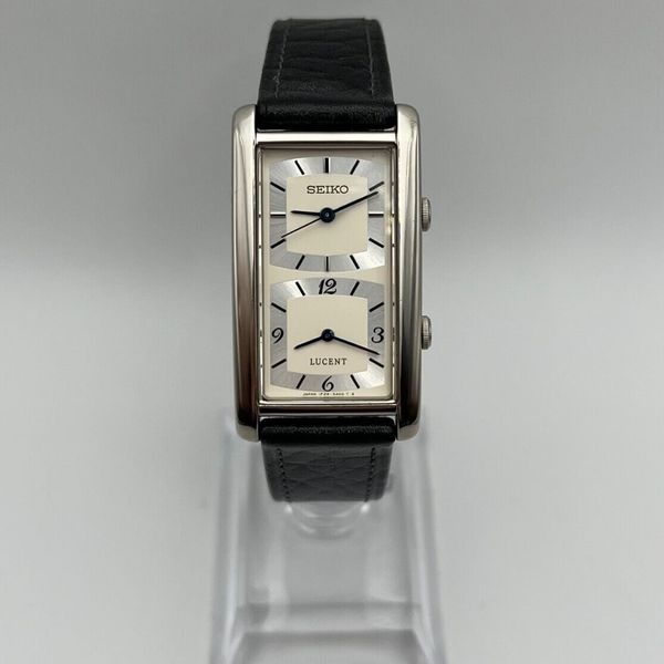 Montre Seiko Lucent dual time 1F2W-5A00 1F21+1F20 rare vintage 1996 ...