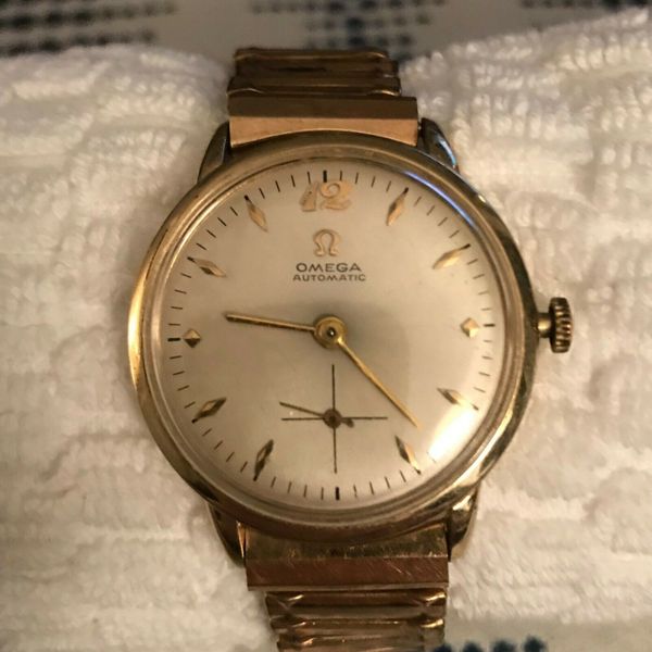 Vintage Omega F6212 14k Gold Filled 344 Bumper Automatic Men's Watch ...