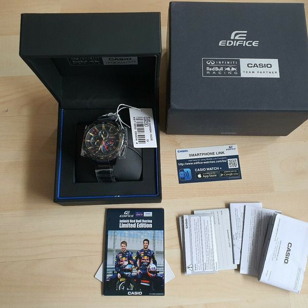 Casio Edifice EQB-500 RBK 1AER Infinity Red Bull Racing Limited Edition ...