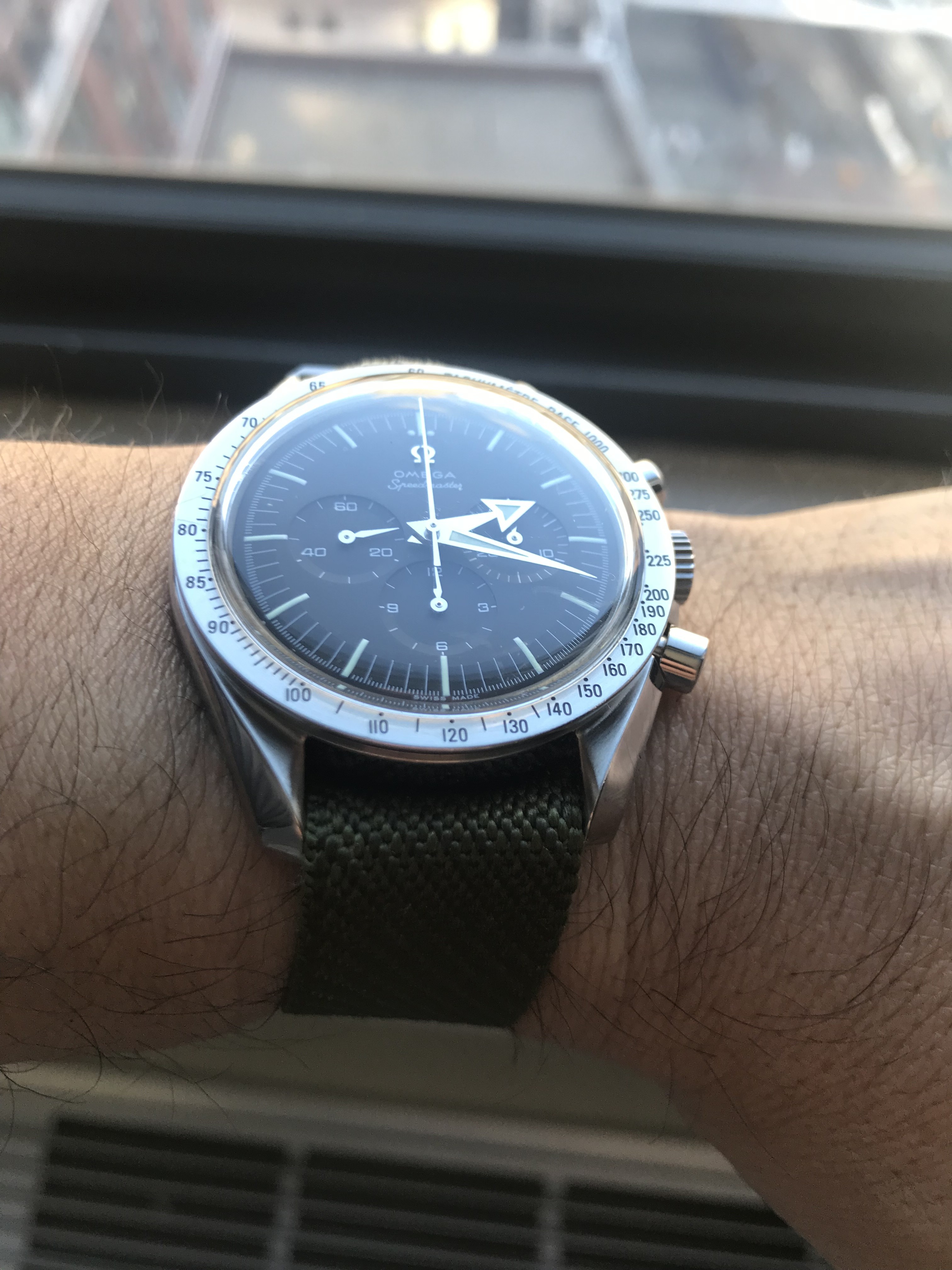 FS: OMEGA SPEEDMASTER BROAD ARROW 1957 REISSUE 3594.50.00 | WatchCharts