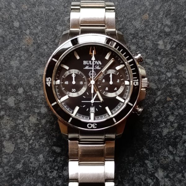Bulova Marine Star Quartz Chronograph Watch with Stainless Steel ...