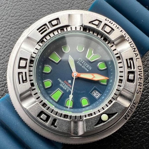 CITIZEN Professional Diver's 300M ECO-DRIVE Wrist Watch Navy Operation ...