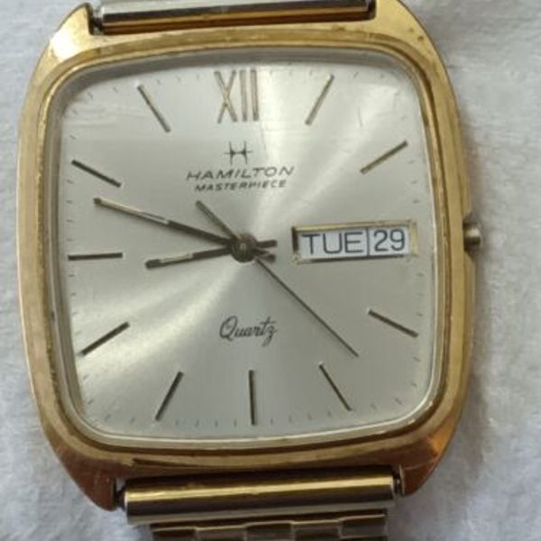 Vintage Hamilton Masterpiece Square Case Day/Date Watcj | WatchCharts ...
