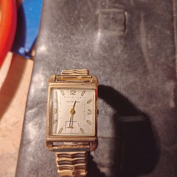 Vintage 50's Wittnauer Revue 17 Jewels 10K Gold Filled Men's Art Deco Wristwatch | WatchCharts ...
