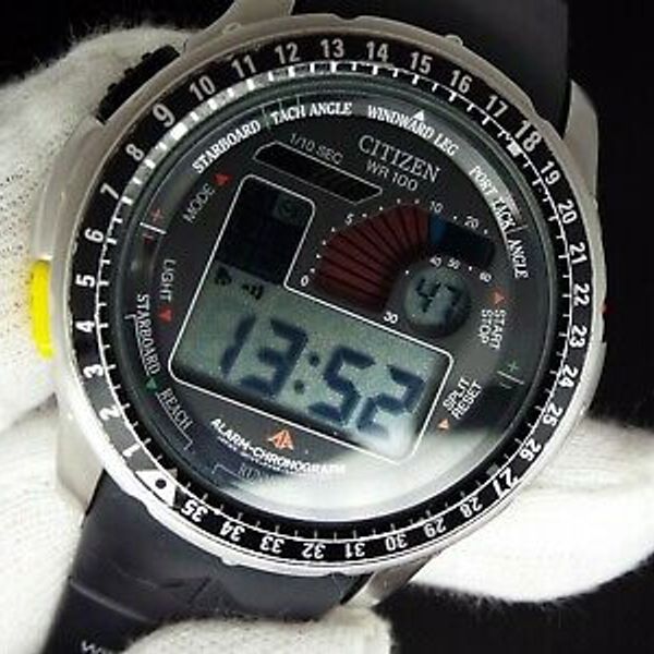 CITIZEN VINTAGE DIGITAL WATCH PROMASTER WIND JACK D28F-S000297 RARE ...