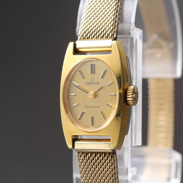 [Exc+5] Vintage Omega Geneve Cal.485 Manual Winding 17J Women's Watch ...