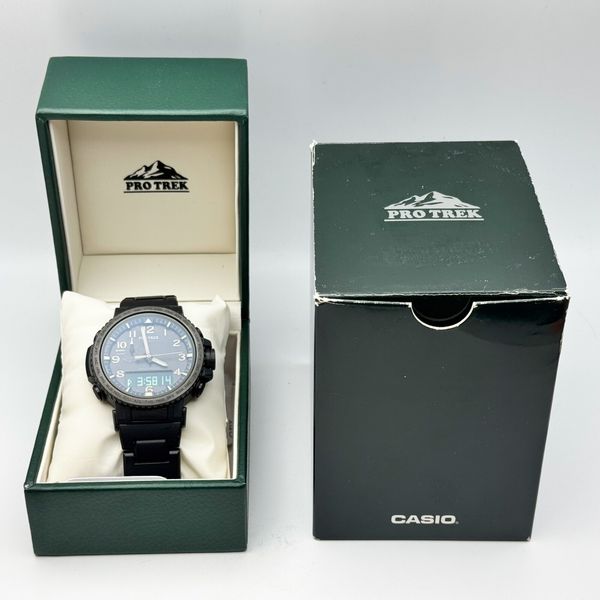 CASIO PRO TREK Climber Line PRW-50FC-1JF Radio Solar Men's watch Black ...